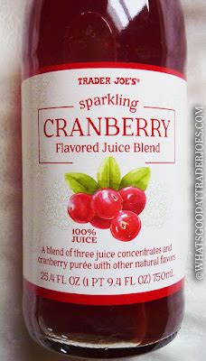 What S Good At Trader Joe S Trader Joe S Sparkling Cranberry Flavored Juice Blend