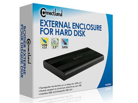 Boitier Externe 25 Connectland Usb30 Plastique Black Boutik Info