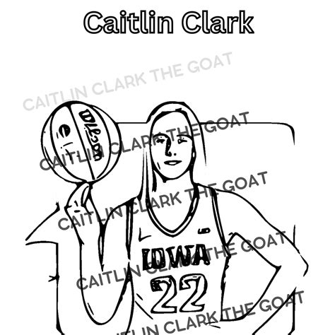 Caitlin Clark Coloring Sheets Payhip