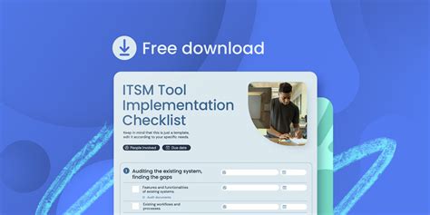The Definitive Itsm Implementation Checklist [ Free Template]