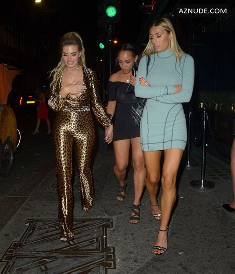 Megan Barton Hanson Braless Arriving And Leaving The Itv Summer Party