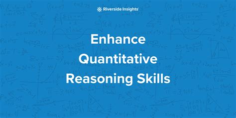 Enhance Quantitative Reasoning Skills