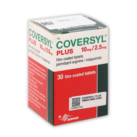 Thuốc Coversyl Plus 10mg 2 5mg Servier điều Trị Tăng Huyết áp 30 Viên