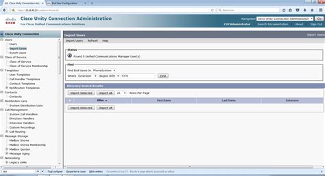 Imported Users On Cisco Unity Connection After Switch Version Cisco