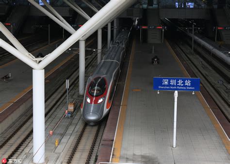 香港高铁首次开到深圳北站 广深港高铁开始跨境试运行 新宁德