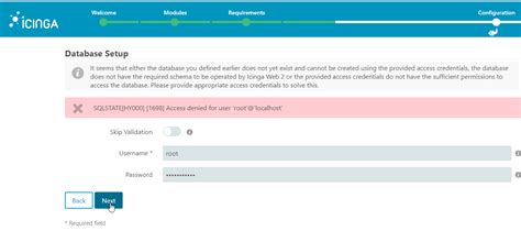 Icinga2web Credentials To Setup Ado Mysql Database 5 By Jpamba Icinga Web Icinga Community