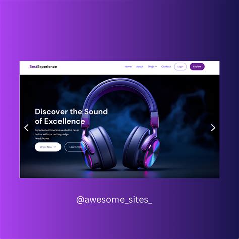 Headphones Landing Page Figma