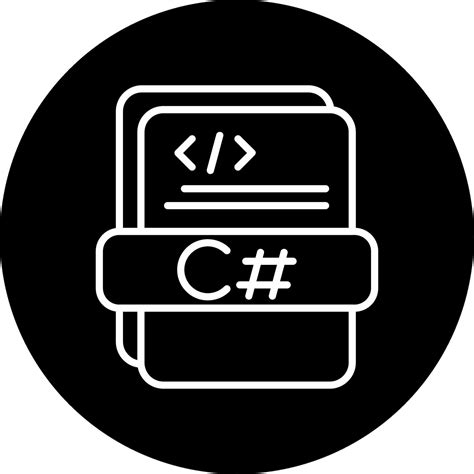 C Sharp Coding Language Line Circle Inverted 65584101 Vector Art At Vecteezy