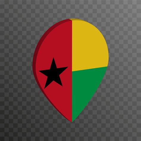 Map Pointer With Guinea Bissau Flag Vector Illustration 17137838