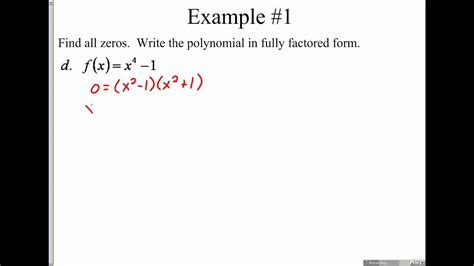 •2 5a The Fundamental Theorem Of Algebra Worksheets Library