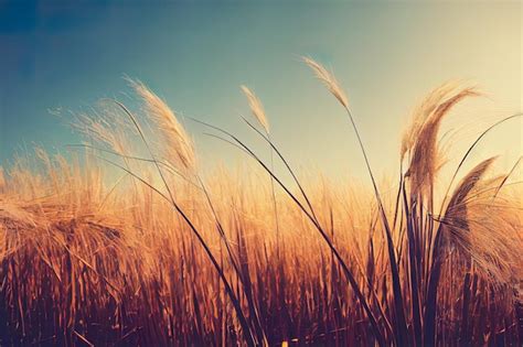 Premium Photo Dry Plant Reeds As Beauty Nature Background Abstract
