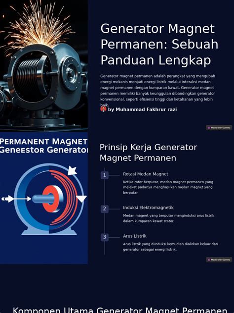Generator Magnet Permanen Sebuah Panduan Lengkap Pdf