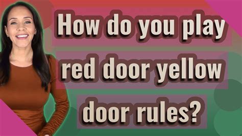 Rules Of Red Door Yellow Door At Ashley Smalley Blog