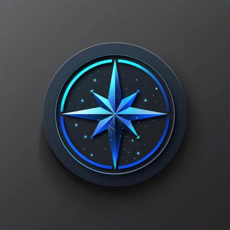 Premium Photo Sleek Navigation Emblem Icon Ai Generative