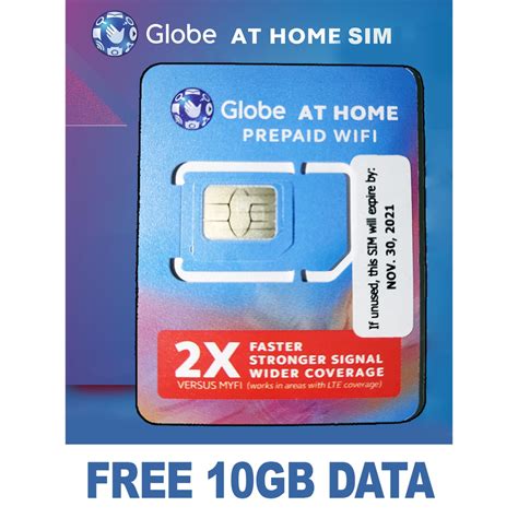 Globe At Home Sim Globe Prepaid Wifi Sim With Free 10GB Data For Modem Only Shopee Philippines