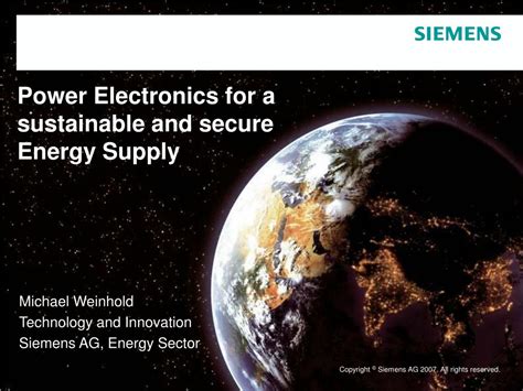 PPT Power Electronics For A Sustainable And Secure Energy Supply PowerPoint Presentation ID
