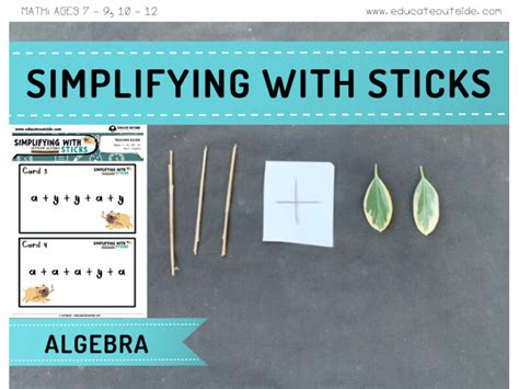 Simplifying Equations Outdoor Algebra Activity