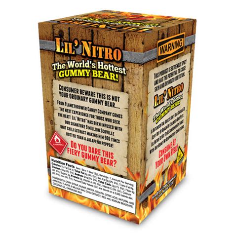 Lil Nitro The Worlds Hottest Gummy Bear Flamethrower Candy