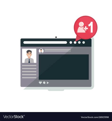 Social Media And Multimedia Button Design Vector Image