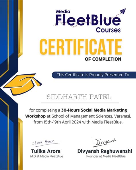 Siddharth Patel On Linkedin Attendee Of A Recent 5 Day 30 Hours Workshop On Social Media
