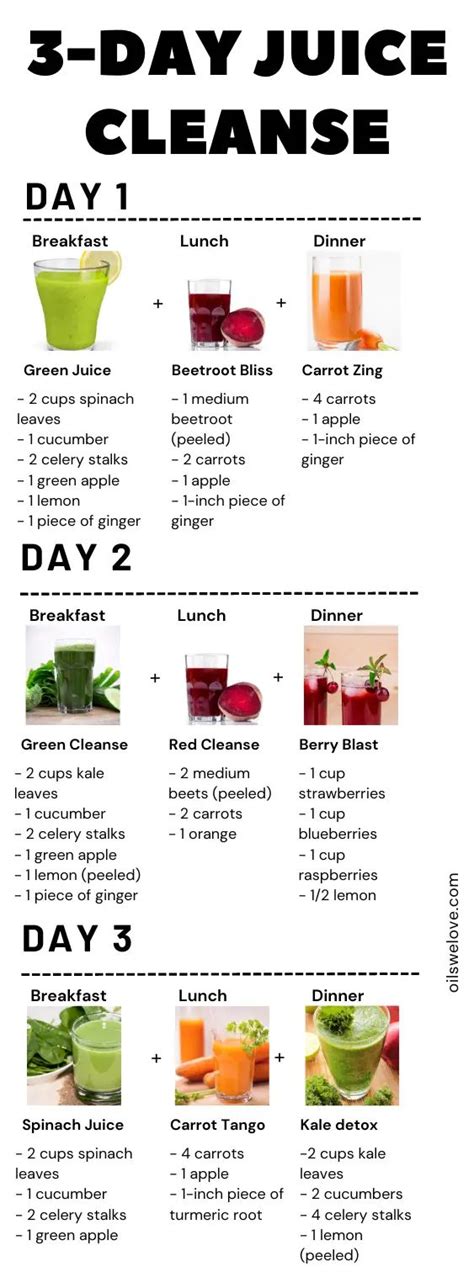 3 Day Juice Cleanse Plan A Step By Step Guide Healthy Juice Drinks