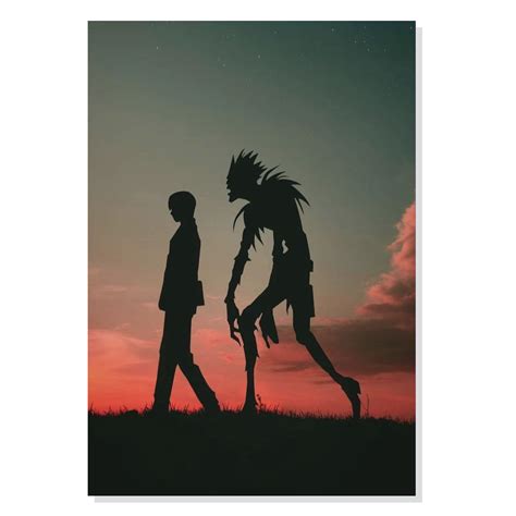 قیمت و مشخصات تابلو شاسی طرح انیمه دفترچه مرگ Death Note Anime مدل M0697 زیراکو