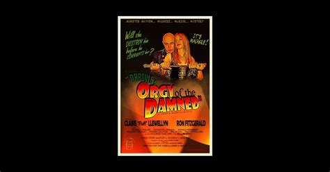 Draculas Orgy Of The Damned Movie Poster Dracula Sticker Teepublic