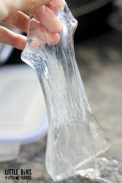 Clear Glue Slime Recipe Babe Bins For Babe Hands Clear Glue Slime Slime Recipe