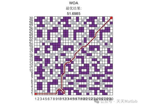 【机器人栅格地图】基于鲸鱼算法woa实现机器人栅格地图路径规划，目标函数：最短距离附matlab代码 Csdn博客