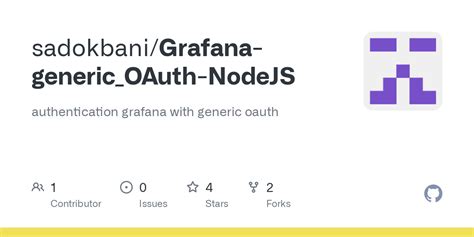 Github Sadokbanigrafana Genericoauth Nodejs Authentication Grafana