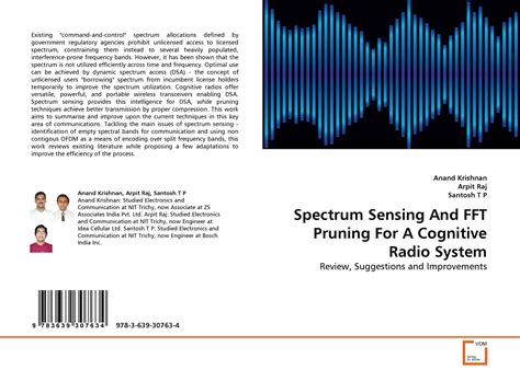 spectrum sensing and fft pruning for a cognitive radio system 978 3