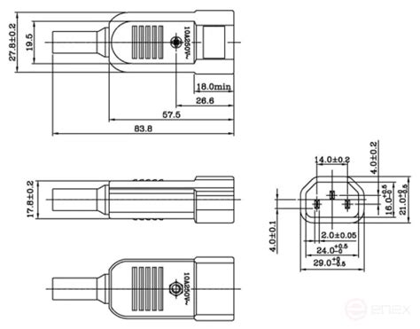 Con Iec320c14 Connector Iec 60320 C14 220v 10a For Cable Flat