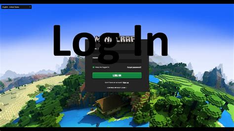 Minecraft Java Edition Log In Youtube