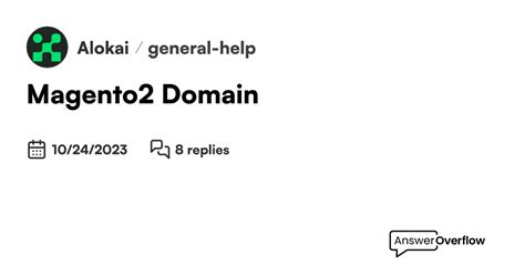 Magento2 Domain Alokai