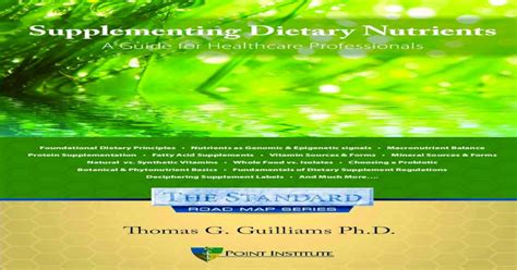 Pdf Supplementing Dietary Nutrients Lifestyle Matrixfoundational