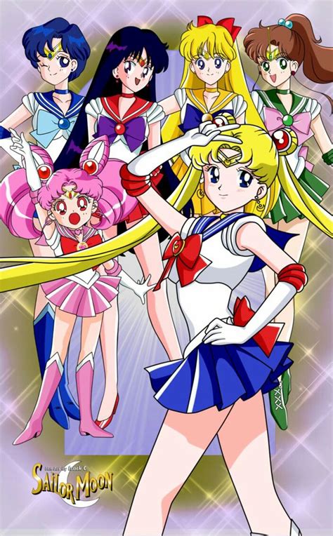 Sailor Scouts From The Sailor Moon Anime Sailor Chibi Moon Sailor