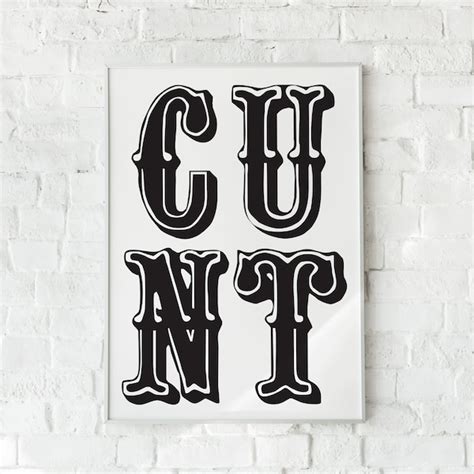 Cunt Dorm Print Etsy