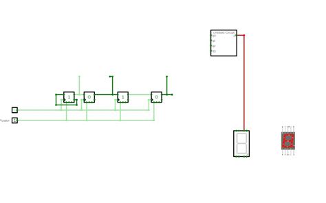 Circuitverse 7 Segment Display