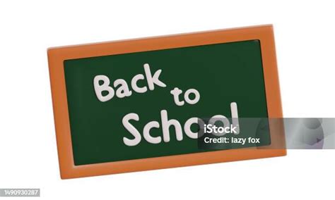 Back To School이라는 글자가 새겨진 교육청 아이콘 렌더링 격리된 흰색 배경에 사실적인 3d 스타일의 벡터 그림 3차원