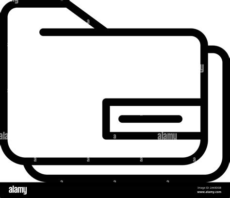 File Folder Icon Outline Style Stock Vector Image And Art Alamy