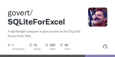 github govert sqliteforexcel a lightweight wrapper to give access to the sqlite3 library from