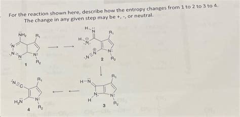 Solved For The Reaction Shown Here Describe How The Entropy Chegg