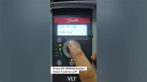 Danfoss Fc 101 Hvac Basic Drive How To Copy Parameters To Lcp Display Keypad Youtube