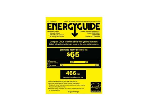 Element 187 Cu Ft Bottom Freezer Refrigerator Stainless Steel Erbm19cbs
