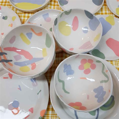 [사당] 시리얼볼 요거트볼 그릇 접시 도자기 만들기 마블 패턴 솜씨당