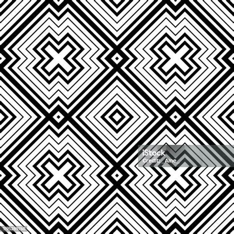 마름모와 원활한 추상적 인 배경 체크 무늬 무한대 기하학적 패턴 벡터 그림입니다 0명에 대한 스톡 벡터 아트 및 기타 이미지