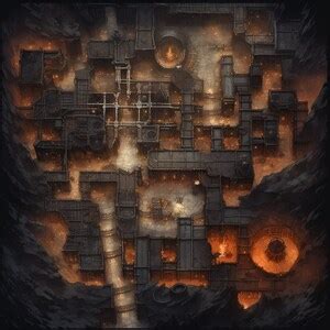 Dungeon Battle Maps Pack Of Dungeon Lava Underground Maps