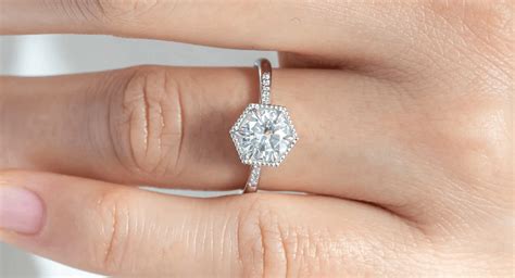 hexagon diamond ring wear the most fabulous shaped diamond loose