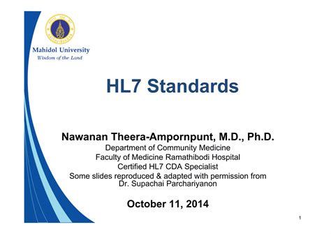 Hl Standards Reference Information Model Clinical Document Architecture PPT