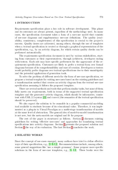 activity diagram generation based on use case textual specification computing and informatics
